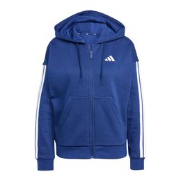 adidas Sportswear Sweatjacke 'Essentials' Damen Gr&ouml;&szlig;e M dunkelblau / wei&szlig;