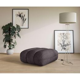 LeGer Home by Lena Gercke Polsterhocker &raquo;Priya Sitzhocker, moderne Steppung, auch in Boucl&eacute;&laquo; gem&uuml;tlich und modern, Ma&szlig;e B/T/H: 90/106/46 cm grau 100% 