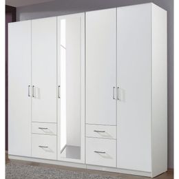 wimex Kleiderschrank &raquo;Freiburg&laquo; wei&szlig; B/H/T: 225cm x 210cm x 58cm, T&uuml;ren: 5 Stk.