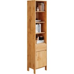 OTTO home Regal &raquo;Luven&laquo; zertifiziertes Massivholz, Breite 44 cm beige Massivholz B/H/T: 44cm x 192cm x 34cm, 6 Stk. offene F&auml;cher