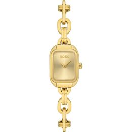 BOSS Damen BOSS Quarzuhr &raquo;HAILEY&laquo; Damenuhr, Armbanduhr, analog, Edelstahlarmband gold Einheitsgr&ouml;&szlig;e