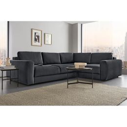 Home Affaire Ecksofa &raquo;Bloomfield, Breite 304cm, Mega Polsterecke mit viel Platz, L-Form&laquo; extra tiefe Sitzfl&auml;che, wahlweise mit Sitztiefenverstellung 