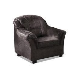 Home Affaire Sessel &raquo;Budapest zeitlos und elegant, bequeme Armlehnen&laquo; schwarz angenehm weiche Wildlederoptik Melrose aus 100% Polyester;sch&ouml;n 