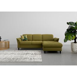 Sit & More sit&more Ecksofa &raquo;Maggiore L-Form&laquo; wahlweise mit Kopfteilverstellung, Schlaffunktion und Bettkasten gr&uuml;n 98% Polyester, 2% Polyamid B/H/T: 258cm x 