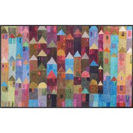 wash+dry by Kleen-Tex Teppich &raquo;Manhattan&laquo; rechteckig 7 mm H&ouml;he bunt Polyamid B : 75cm 1 Stk., 7mm, L: 120cm