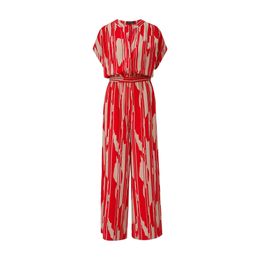 comma, COMMA Jumpsuit Damen Gr&ouml;&szlig;e XL beige / rot