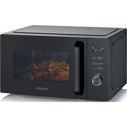 Severin Mikrowelle &raquo;MW 7798&laquo; Grill Grill und Hei&szlig;luft Hei&szlig;luft Mikrowelle 1550 W mit Grill- & Hei&szlig;luftfunktion, schwarz, Glasdrehteller, 95 min. Timer 