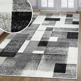 OTTO home Teppich &raquo;Corine&laquo; rechteckig 9 mm H&ouml;he mit besonders weichem Flor, Kurzflor, modernes Karo-Design beige Obermaterial: 100% Polypropylen B : 