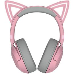 Razer Bluetooth-Kopfh&ouml;rer &raquo;Kraken Kitty V2 BT&laquo; Bluetooth Rauschunterdr&uuml;ckung Stummschaltung rosa