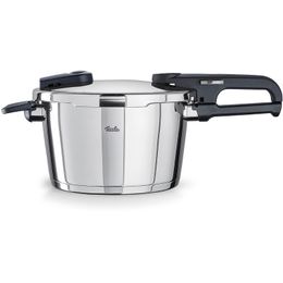 Fissler Schnellkochtopf &raquo;Vitaquick Edition&laquo; Set, je 1 Topf 4,5 + 2,5 Liter, 1 Deckel, 1 Zusatz-Glasdeckel + Zubeh&ouml;r, 6 Stk. tlg. Edelstahl 18/10 silber &Oslash; 22cm
