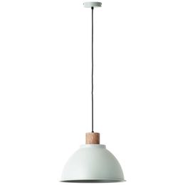 Brilliant Pendelleuchte &raquo;Erena&laquo; E27 H&ouml;he 120 cm, &Oslash; 38 cm, E27, k&uuml;rzbar, Metall/Holz gr&uuml;n 1, &Oslash; 38cm