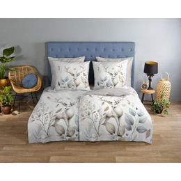 Good Morning Wendebettw&auml;sche &raquo;Norda&laquo; 2 Stk. 100% Baumwolle, Renforc&eacute;, Rei&szlig;verschluss, Wendeoptik, Hirsch, Reh Renforc&eacute;, Obermaterial: 100% Baumwolle B