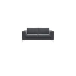 FLEXLUX 2-Sitzer &raquo;Fiore, super Sitzkomfort durch Kaltschaum im Sitz&laquo; breite Armlehnen, F&uuml;&szlig;e Alu grau 100% Polyester B/H/T: 164cm x 85cm x 92cm, Velvet