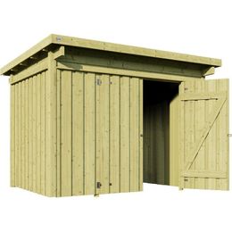 Weka Ger&auml;tehaus &raquo;Lagerhaus 607 A, kdi, 20 mm&laquo; braun Massivholz Einheitsgr&ouml;&szlig;e