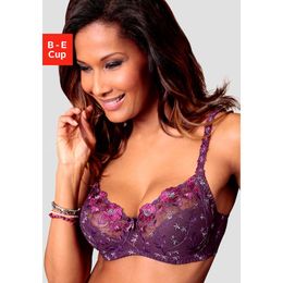 Nuance by Lascana B&uuml;gel-BH mit sch&ouml;ner Stickerei Spitze, Dessous &ndash; auch ideal f&uuml;r gro&szlig;e Gr&ouml;&szlig;en lila 75, Cup C B&uuml;gel-BH