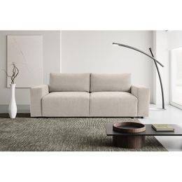 WERK2 Schlafsofa &raquo;Lima 245 cm modern und bequem&laquo; Struktur, Schlaffunktion, Bettkasten 100% Polyester B/H/T: 245cm x 74cm x 102cm, Struktur