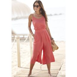 s.Oliver Culotte-Overall orange Gr. 38 f&uuml;r Damen. Mit V-Ausschnitt. Figurumspielend. Nachhaltig.