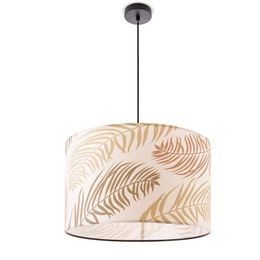 Paco Home Pendelleuchte &raquo;Kuba 123&laquo; E27 H&auml;ngelampe Esstisch Wohnzimmer Modern Lampe Kinderzimmer Jungle wei&szlig; 1, &Oslash; 45,5cm H: 27cm