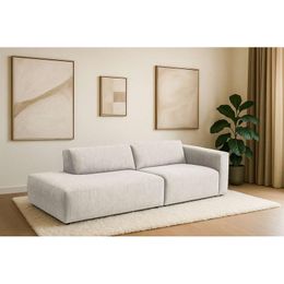 Home Affaire 2-Sitzer &raquo;Noord mit Kedernaht, Breite 227 cm&laquo; Cord, Struktur, Webstoff, mit Wellenunterfederung, Massivholzrahmen beige 100% Polyester B/