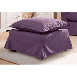 Home Affaire Hocker &raquo;Luise&laquo; lila B/H/T: 65cm x 45cm x 65cm, Webstoff
