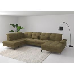 Sit & More sit&more Wohnlandschaft &raquo;Amica, U-Form, inkl. Sitztiefenverstellung und Armteilverstellung&laquo; wahlweise mit Kopfteilverstellung, Schlaffunktion und 