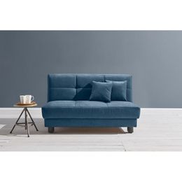 ell+ell ell + ell Schlafsofa &raquo;Tilda&laquo; Breite 160 cm, inkl. 2 Zierkissen blau 100% Polyester B/H/T: 160cm x 90cm x 100cm, Flachgewebe, Kaltschaum, ohne 