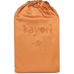 Kayori Spannbettlaken &raquo;Giza&laquo; 100% Baumwolle-Satin braun Mako-Satin, Obermaterial: 100% Baumwolle B/L: 90cm x 200cm, 1 Stk., Mako-Satin, 80-90x200 12cm