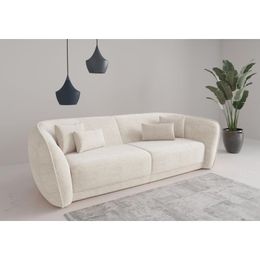 Sit & More sit&more Big-Sofa &raquo;Neapel&laquo; beige 100% Polyester B/H/T: 290cm x 86cm x 121cm, Chenille, ohne Kissen