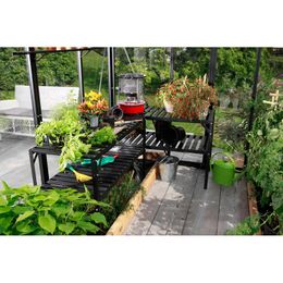 Vitavia Pflanztisch BxTxH: 121x54x76 cm schwarz B/H/T: 121cm x 76cm x 54cm
