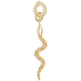 Amor Damen Charm-Einh&auml;nger &raquo;Schlangen-Optik&laquo; gold Einheitsgr&ouml;&szlig;e