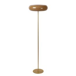 Lucide Stehleuchte Sentino, Braun, Gelb, Glas, Metalloptik,Metalloptik, rund,rund, 30x40x40 cm, RoHS, Reach, Europ&auml;ischer Sicherheitsstandard, Schnurschalter, Fu&szlig;schalter, mit Schalter, Lampen & Leuchten, Innenbeleuchtung, Leuchten nach R&auml;umen, Wohnzimmerlampen