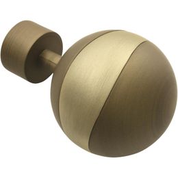 Gardinia Gardinenstangen-Endst&uuml;ck &raquo;Endst&uuml;ck Orbit&laquo; Serie Gardinenstange Kira braun 2 Stk.