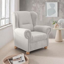 Home Affaire Ohrensessel &raquo;Torello Relaxsessel, toller Sitzkomfort, Breite 92cm, hohe R&uuml;ckenlehne&laquo; 1 Stk. tlg. wei&szlig; 100% Polyester Microfaser, B/H/T: 