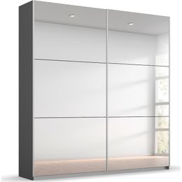 Rauch Schwebet&uuml;renschrank &raquo;Kleiderschrank Schrank Garderobe REFLECT&laquo; inkl. praktischer Innenausstattung mit 2 Stoffboxen MADE IN GERMANY grau 