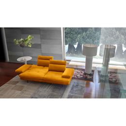 Calia italia 3,5-Sitzer &raquo;Toby Wing, 228 cm breit, italienisches Designsofa, Megasofa&laquo; inkl. Sitztiefenverstellung und Armteilfunktion, F&uuml;&szlig;e in Schwarz