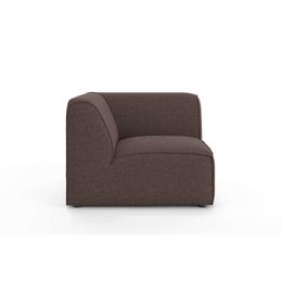 OTTO home Sofa-Eckelement &raquo;Merid, Sofaelement, Ma&szlig;e B/T/H: 97/97/46 cm&laquo; als Modul oder separat verwendbar, f&uuml;r individuelle Zusammenstellung braun 100