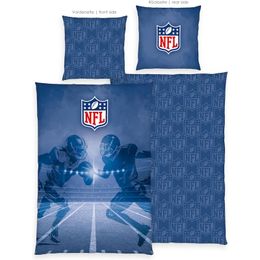 NFL Bettw&auml;sche &raquo;NFL&laquo; 2 Wendebettw&auml;sche Renforc&eacute;, Obermaterial: 100% Baumwolle B/L: 135cm x 200cm, 1 Stk., 1 Stk., Renforc&eacute;, B/L: 80cm x 80cm, 2