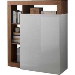 Home Affaire Highboard &raquo;Hamburg&laquo; Breite 108 cm wei&szlig; B/H/T: 108cm x 126cm x 42cm, 2 Stk.