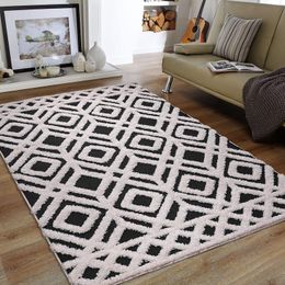 Sanat Hochflor-Teppich &raquo;Luxus 3506 , auch in Rund erh&auml;ltlich&laquo; rechteckig 30 mm H&ouml;he robuster Langflor, weich, Wohnzimmer, Schlafzimmer beige Kunstfaser B : 