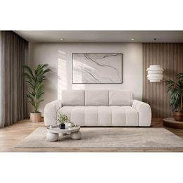OTTO home 3-Sitzer &raquo;AZITA optionale Schlafsofa mit Bettkasten, Breite 253cm&laquo; Sofa mit Wellenunterfederung, Bubble-Optik, Verl&auml;ssliche Qualit&auml;t 100% 
