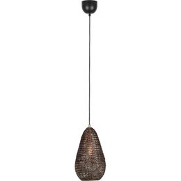 Trio Leuchten Pendelleuchte &raquo;ZIVA, Vintage H&auml;ngelampe f&uuml;r Wohnzimmer oder K&uuml;che &Oslash; 23cm H. 150cm&laquo; E27 1 Stk. warmwei&szlig; - kaltwei&szlig; Lampenschirm aus Draht