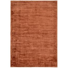 Tom Tailor HOME Teppich &raquo;Shine uni&laquo; rechteckig 8 mm H&ouml;he Handwebteppich, 100% Viskose, handgewebt, mit elegantem Schimmer braun Viskose B : 140cm 1 