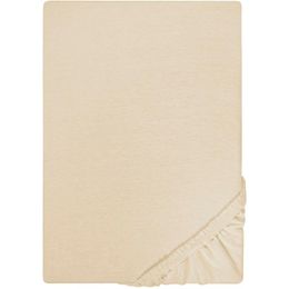 Biberna Spannbettlaken &raquo;Leila&laquo; Bettlaken aus 100% Baumwolle, f&uuml;r Matratzenh&ouml;hen bis 22 cm grau Jersey, Obermaterial: 100% Baumwolle B/L: 200cm, 1 Stk., Jersey