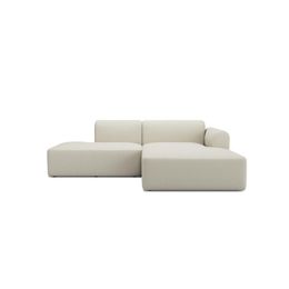 Ecksofa &raquo;Rund, Relax-Ecke, Big-Sofa, Endless Seating,&laquo; Bez&uuml;ge wechselbar, Kaltschaum im Sitz, Nordic Swan Ecolabel wei&szlig; B/H/T: 247cm x 71cm x 188cm, 