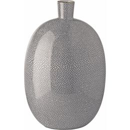 Gilde Tischvase &raquo;Vase Athina oval&laquo; grau Porzellan B/H/T: 23cm x 42cm x 27cm