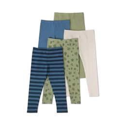 Tchibo - 5 Kinder-Leggings - Baby - Gr. 86/92 - dunkelblau