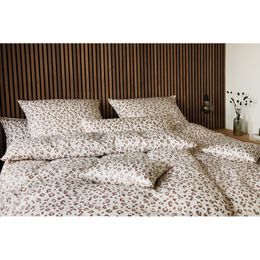 Elegante Bettw&auml;sche &raquo;Leolook&laquo; 2 Stk. angenehmes Hautgef&uuml;hl Mako-Satin, Obermaterial: 100% Baumwolle B/L: 155cm x 220cm, 1 Stk., 1 Stk., Mako-Satin, B/L: 80cm x