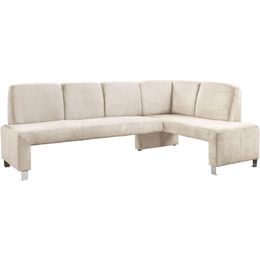 exxpo - sofa fashion Eckbank &raquo;Intenso, viele Bezugsstoffe Cord, Struktur 243/158 cm (B/T)&laquo; hohe Bodenfreiheit, frei im Raum stellbar, hoher 