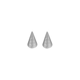 Liedeco Gardinenstangen-Endst&uuml;ck &raquo;Kegel mit Rille&laquo; f&uuml;r Gardinenstangen &Oslash; 16 mm silber 2 Stk.