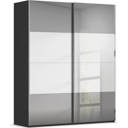 Rauch Schwebet&uuml;renschrank &raquo;Kleiderschrank Schrank Garderobe Schlafzimmerschrank SCALE-FYRA&laquo; edle T&uuml;ren viergeteilt Front Spiegel-Mix viele Farben MADE